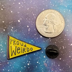 None | Jewelry | Proud Weirdo Pennant Enamel Pin | Poshmark